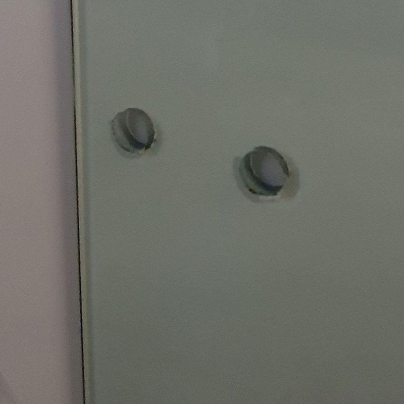 Porte Clarit® 927 en verre trempé clair de 8mm - Toutverre