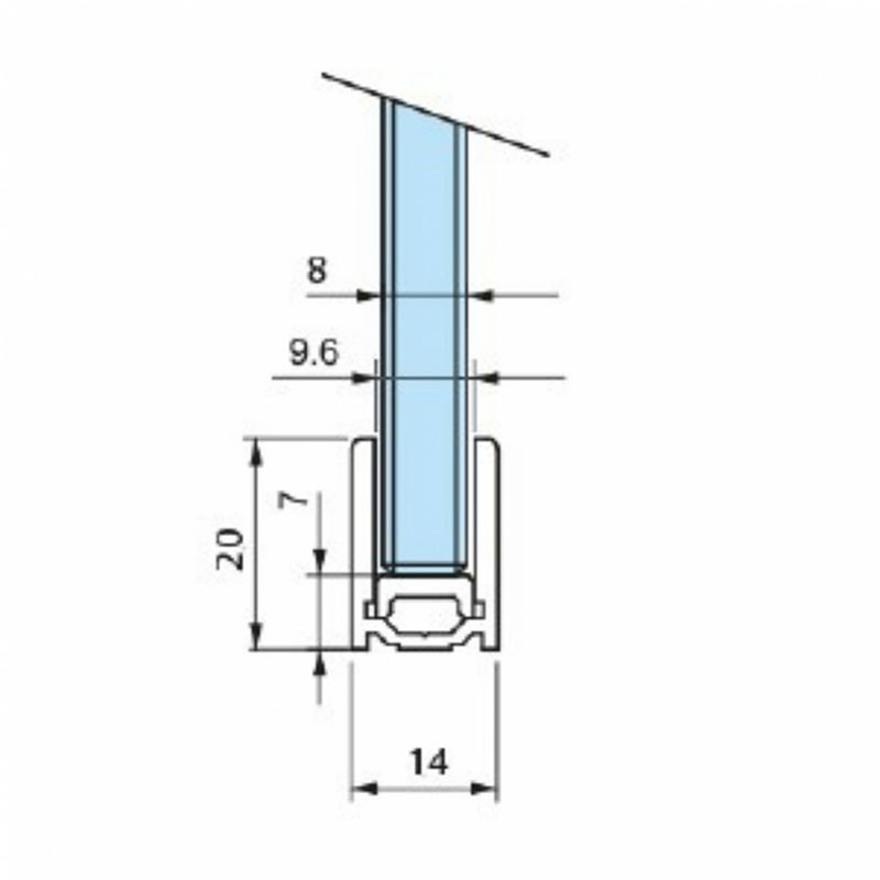 Profil Ufit pour paroi de douche ou de baignoire - Toutverre
