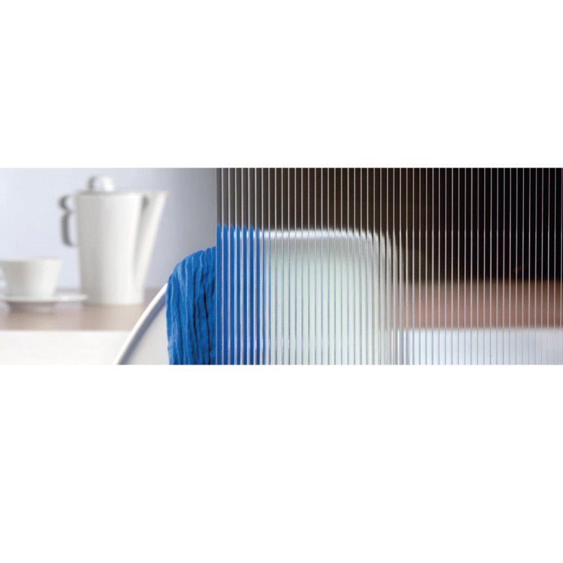 Verre trempé imprimé Raywall 90 8mm pour douche - Toutverre